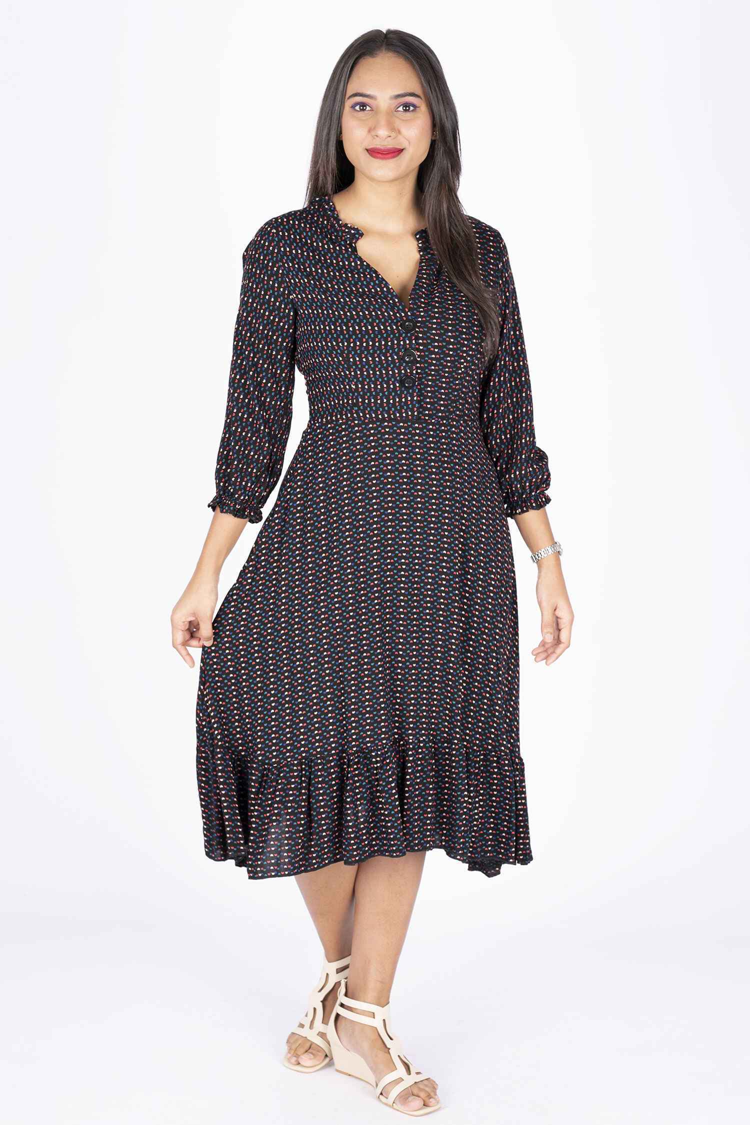 Nifty Soul Westgrave Ruffled Hem Dress - Brands-Nifty Soul : S Nagindas ...
