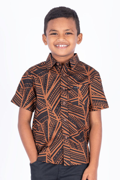 Tribal Origin Boys Bula Shirts - Rosa - Brands-Tribal Origin : S ...