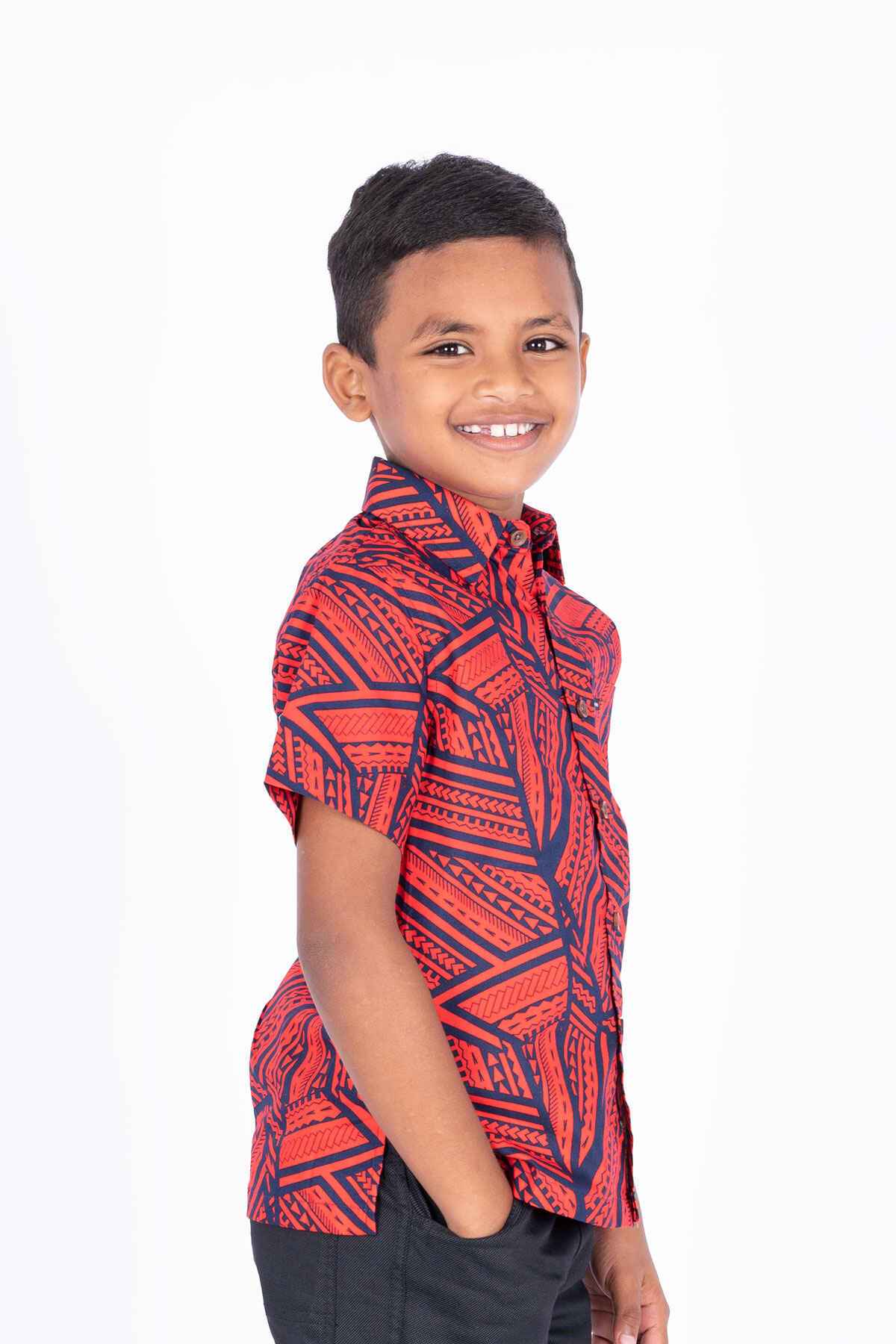 Tribal Origin Boys Bula Shirts - Rosa - Brands-Tribal Origin : S ...