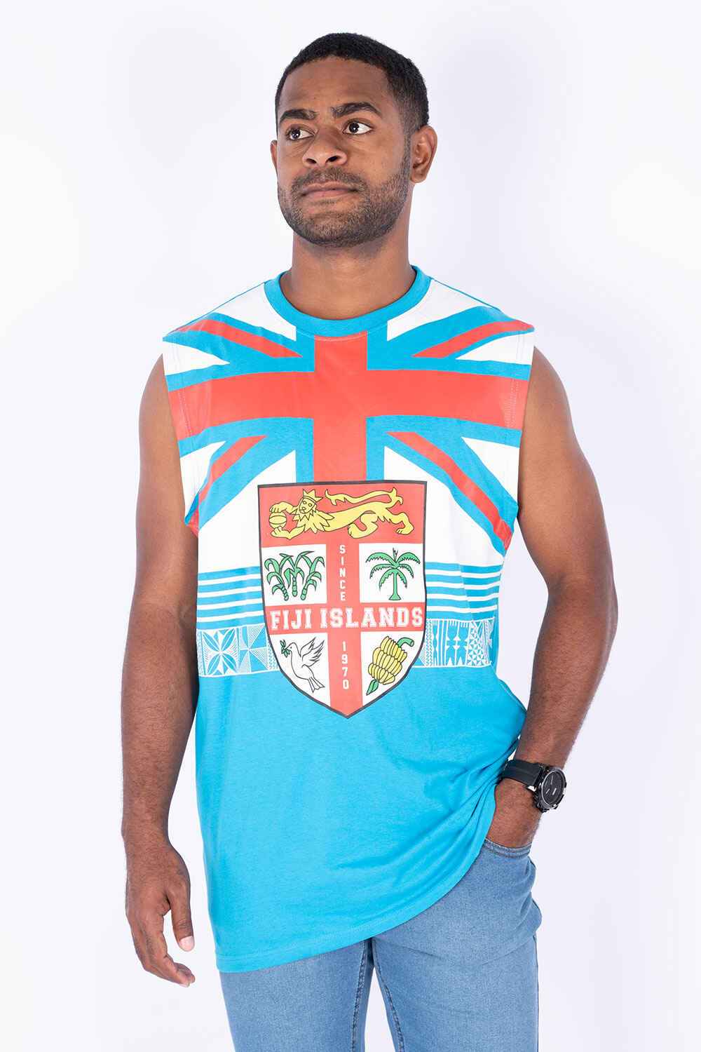 Fiji Day Mens Muscle Vest - Tapa - Brands-Fiji Day : S Nagindas New ...